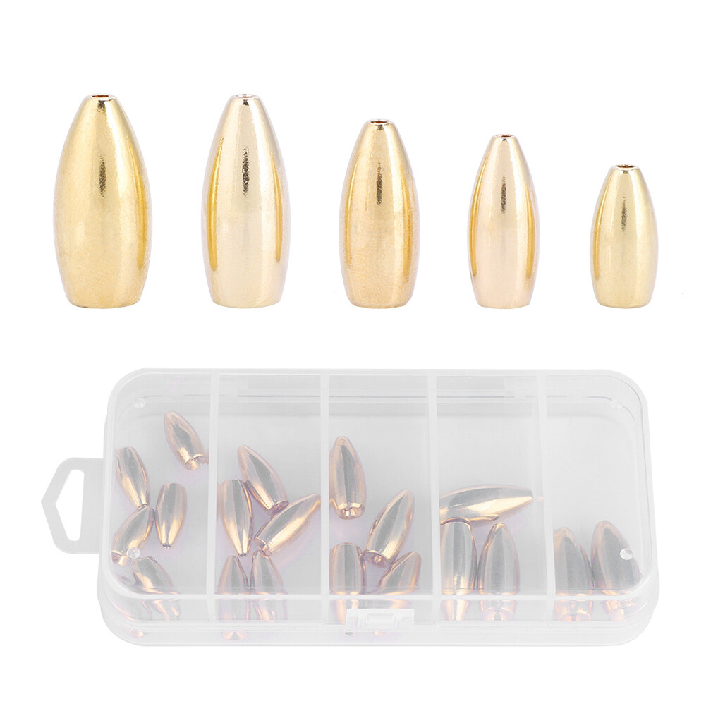 Durable Copper Fishing Brass Sinkers Lightweight Sinker Kit Set With ...