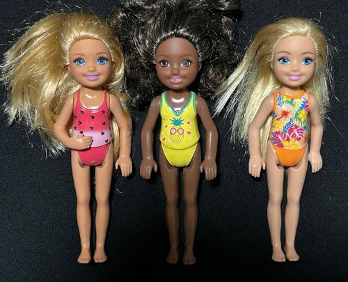 Barbie CHELSEA Dolls Spring Summer Swimming Pool Water Play Lot of 3 | eBay