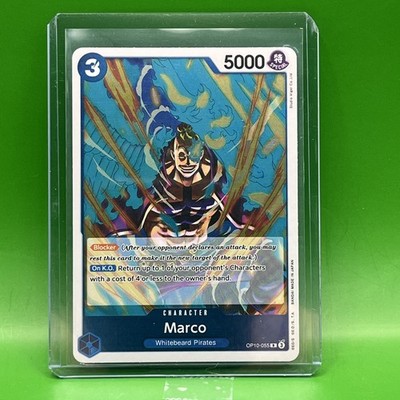 One Piece Marco R Foil OP10-055 Royal Blood English | eBay