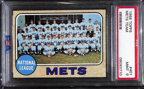 1968 Topps #401 New York Mets PSA 9 MINT | eBay