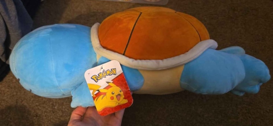 Jazwares Pokemon Sleeping Buddy Squirtle 18" Plush Doll | eBay