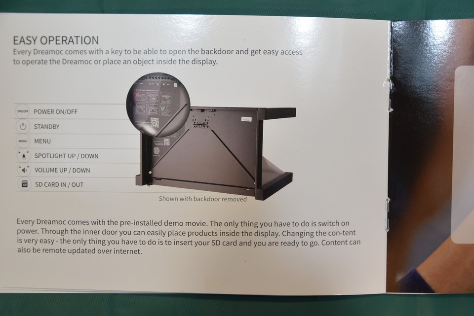 Realfiction Dreamoc HD3 - 3D Holographic/Hologram Display with Stand ...