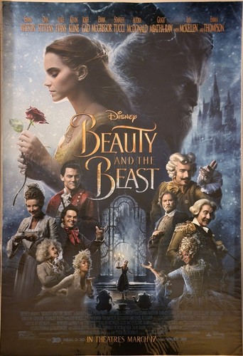 Beauty and The Beast 2017 DS 27x40 Movie Poster Disney Live Action | eBay