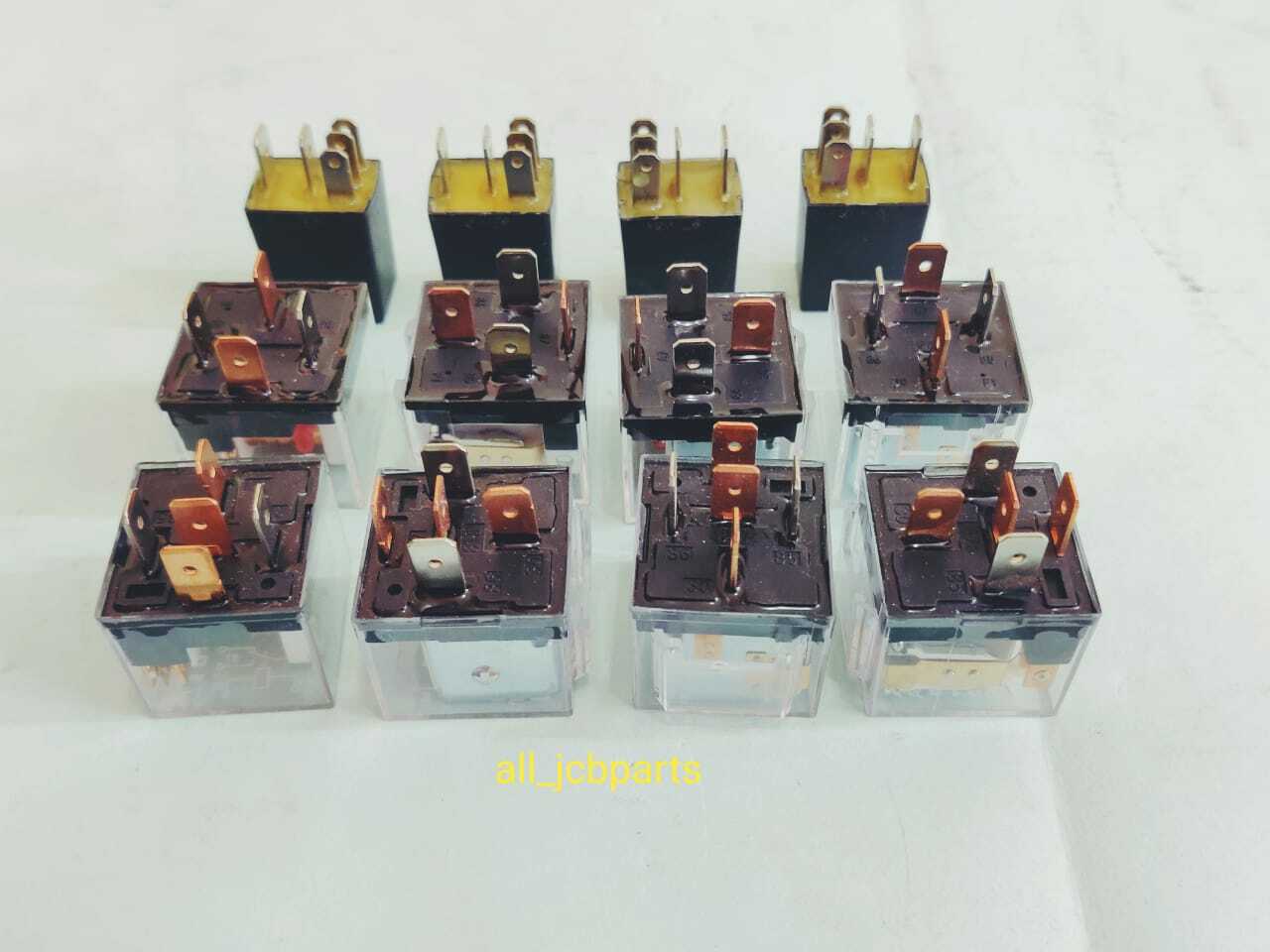 Jcb Relays- 4 Pin, 5 pin, Micro Relay 4 Pcs Each (716/30149 716/09500 ...
