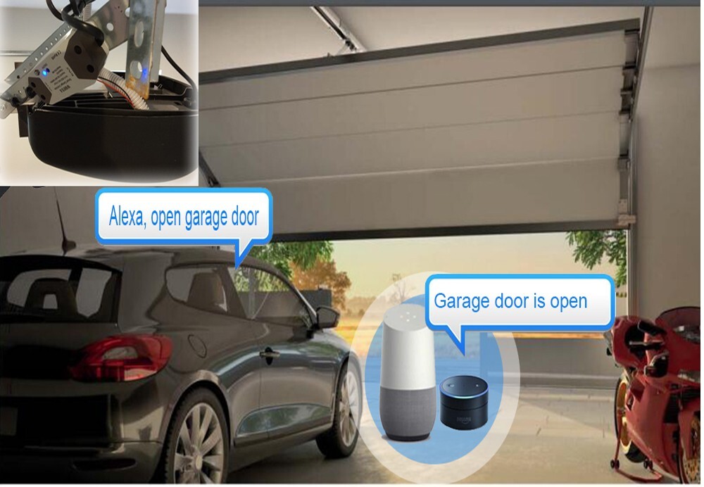 Smart WiFi Switch Garage Door Opener Controller with Alexa Google Home ...