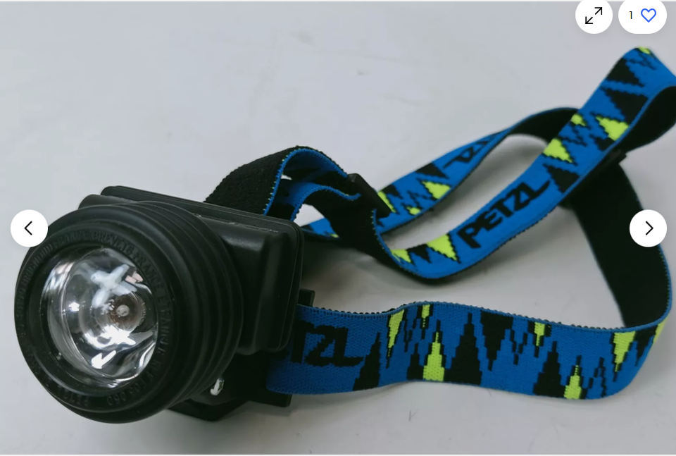 NEW Petzl Micro Water Resistant Green/Blue Headlamp | eBay