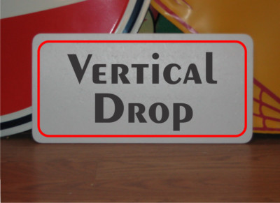 Vertical Drop Metal Sign Ski Skiing | eBay