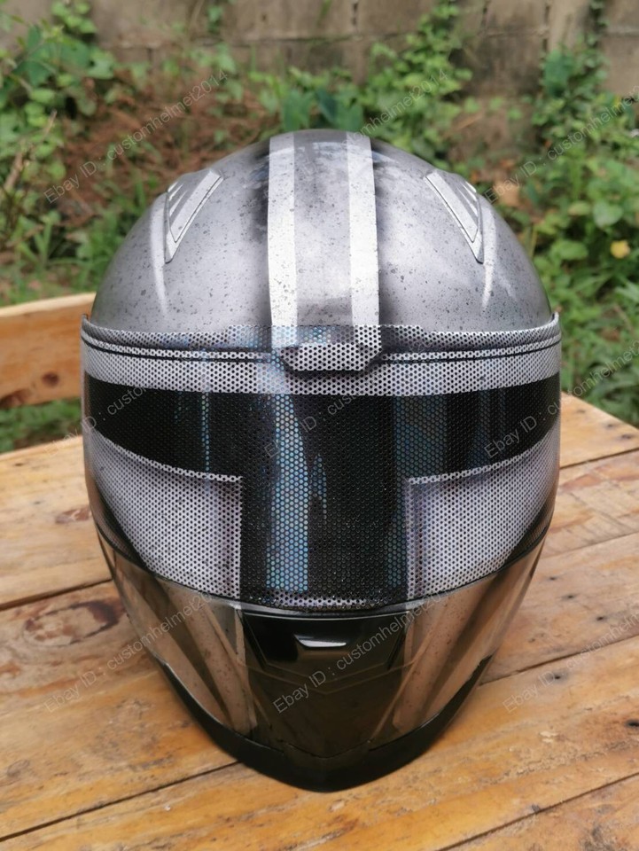 Custom Motorcycle Helmet Superbike Motorbike Biker Rare Mandalorian ...
