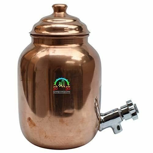 Beautiful Hammered Copper Water Dispenser Container Pot Matka Storage ...