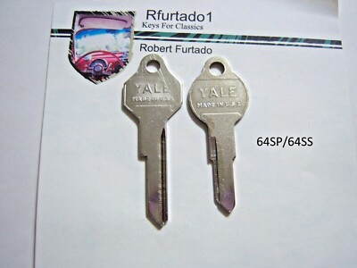 Key Blanks for Vintage Studebaker 1964 - 1965, Avanti 1964 up (64SP ...