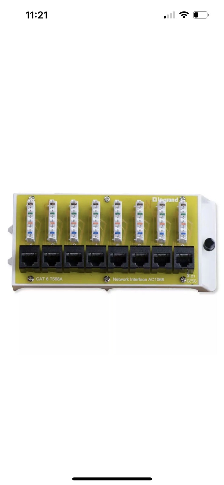 Legrand - OnQ AC1068 8-port Cat 6 Network Interface Module for sale ...