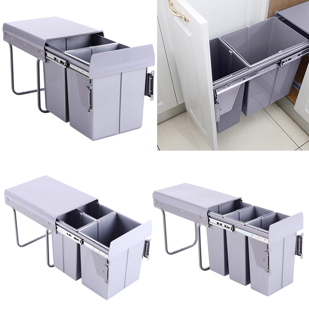 Undercounter Trash Cans YOUEON Pull Out Trash Can Under Cabinet,