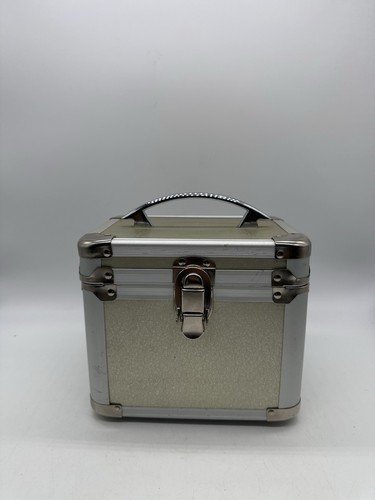 Vintage Metal Train Travel Case Jewelry Cosmetic Case With Mirror | eBay