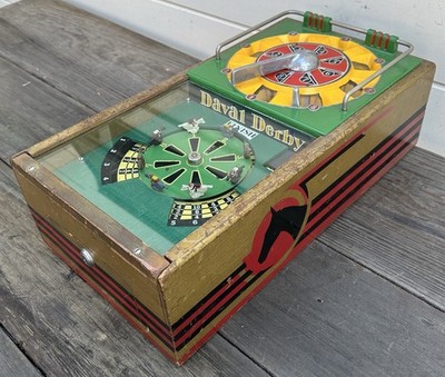 Antique Daval Derby Horse Racing Trade Stimulator Counter Game Multi ...