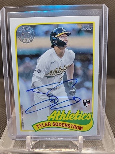 2024 Topps Series 1 1989 35th Anniversary Autograph Tyler Soderstrom RC ...