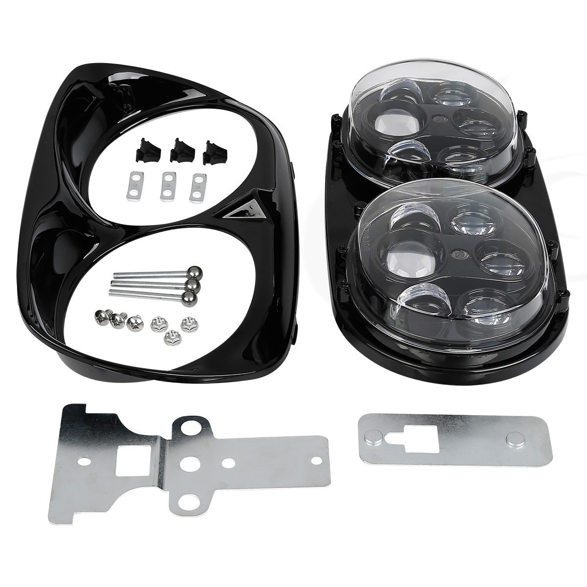 Inner Outer Fairing Dual Headlight Fit For Harley Road Glide FLTR 1998 ...