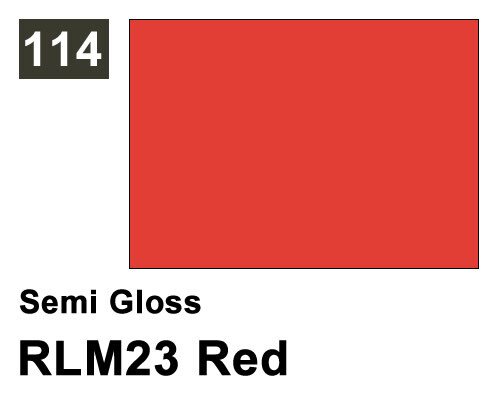 Mr.Hobby G114 Mr.Color Semi Gloss 114 RLM23 Red (10ml) modeling | eBay