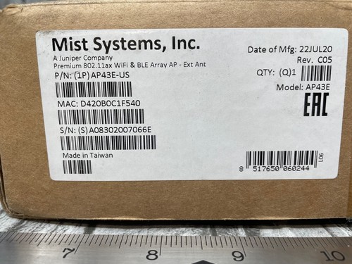 Juniper AP43E Mist 802.11ax LE Wireless Access Point AP43E-US New Free ...