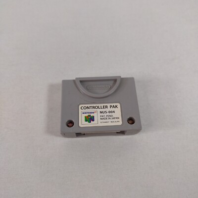 N64 Controller Pak NUS-004 OEM Official Nintendo 64 Memory Card ...