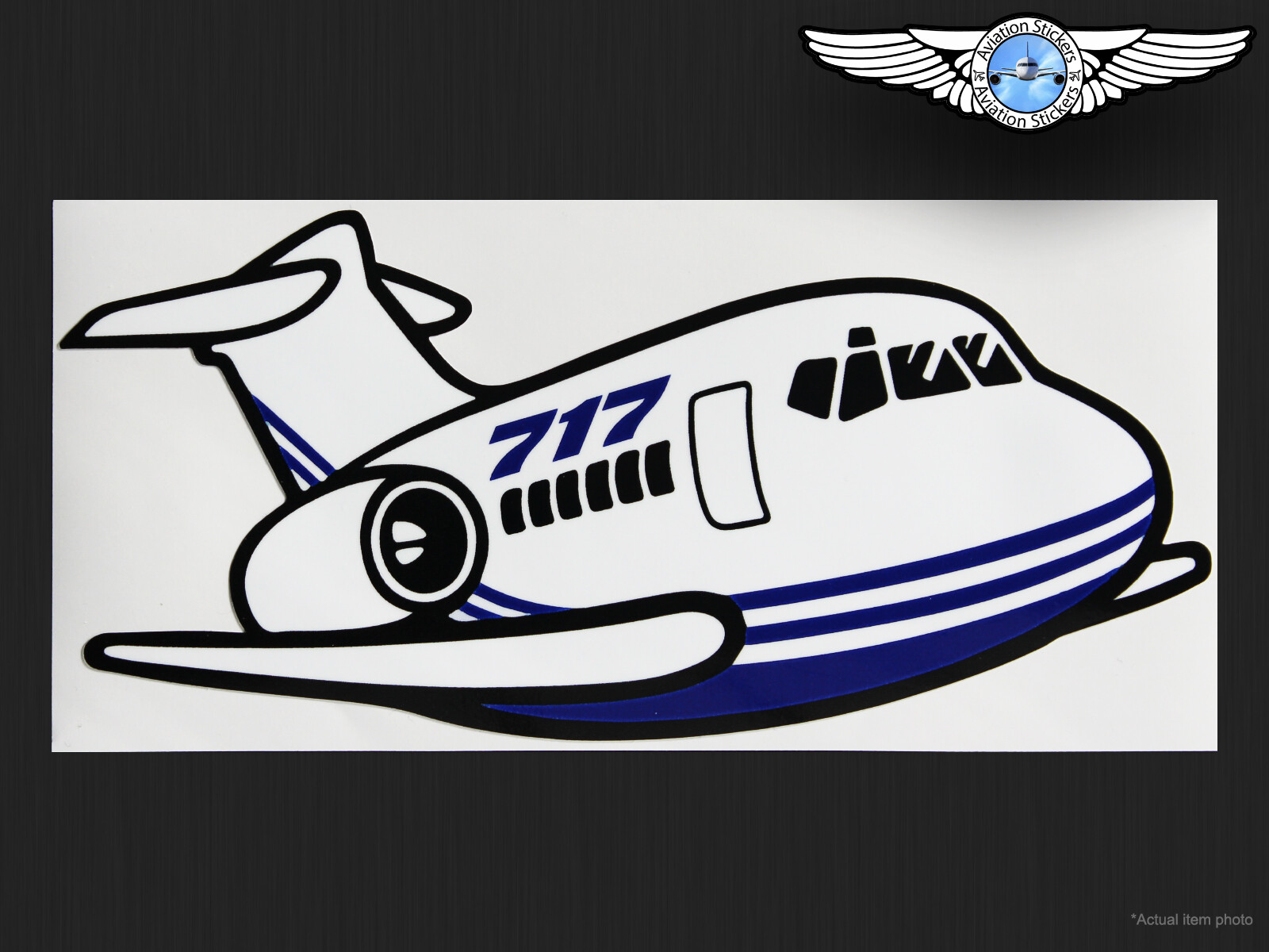 BOEING B 717 B717 CUT TO SHAPE DECAL / STICKER | eBay