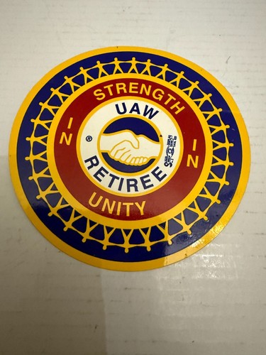 Vintage UAW Retiree Strength In Numbers Decal Sticker | eBay