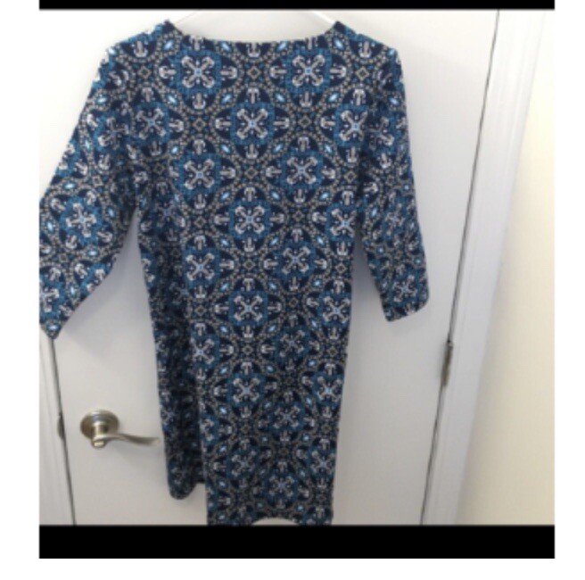 Blue Tile Dress. Unique Elegant and Comfy with Knee length | eBay
