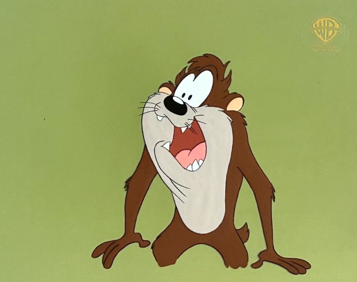 TASMANIAN DEVIL rare TAZ cel T6 TAZ-MANIA Looney Tunes WB TASMANIAN DEVIL rare TAZ cel T6 TAZ-MANIA Looney Tunes WB