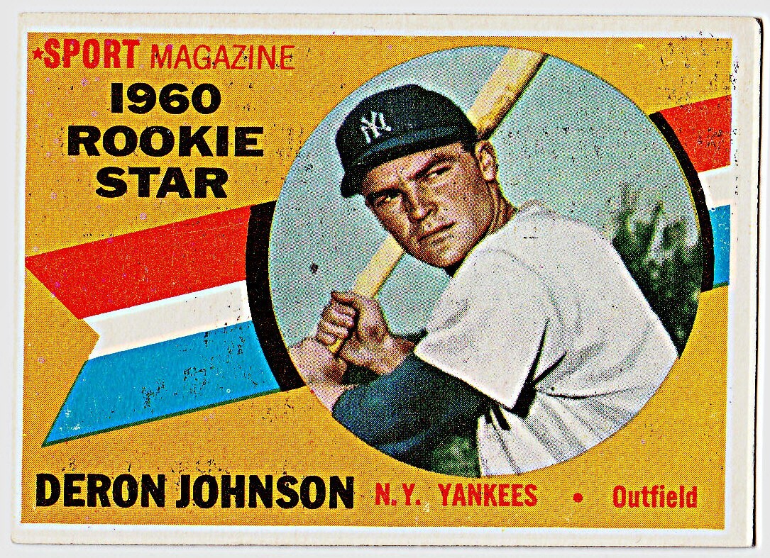 1960 TOPPS #134 DERON JOHNSON New York Yankees Baseball Card | eBay
