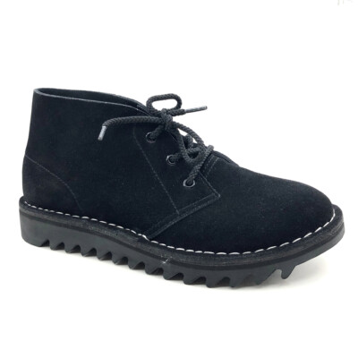 Genuine Rollers Ripple Sole Desert Boots DB's Rollers New Black Suede ...