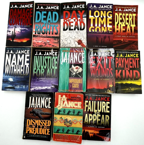 J.A. Jance PB Lot of 13: Dead to Rights, Desert Heat, Name Withheld ...