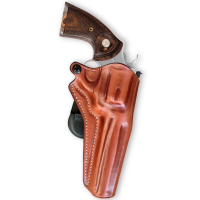Leather OWB Paddle Holster Fits, Colt Python 357 Mag Revolver 6" Barrel ...