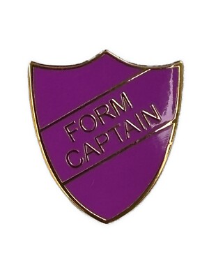 School Form Captain School / College Purple Enamel Lapel Pin Badge ...