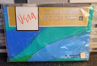 Vintage Vera Neumann Water Ways Twin Fitted Sheet 39x75" Unopened ...