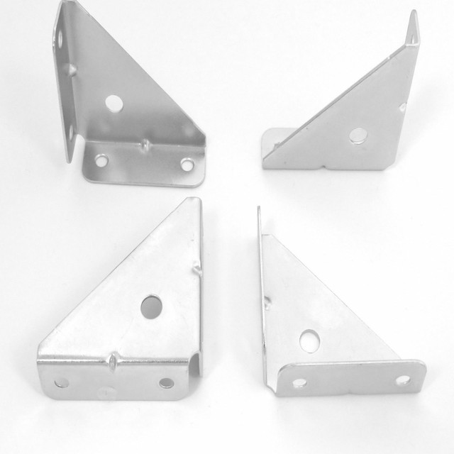 30 X Corner Mounting Bracket Brace Gusset 50mm Angle Fixing Cupboard ...