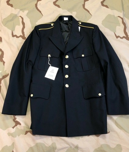 US ARMY COAT DRESS BLUE 450 POLY/WOOL JACKET CLASSIC NSN 8405-01-552 ...