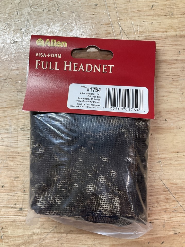 Allen Visa Form Camo Mesh Full Head Net Hunting Headnet Camouflage | eBay