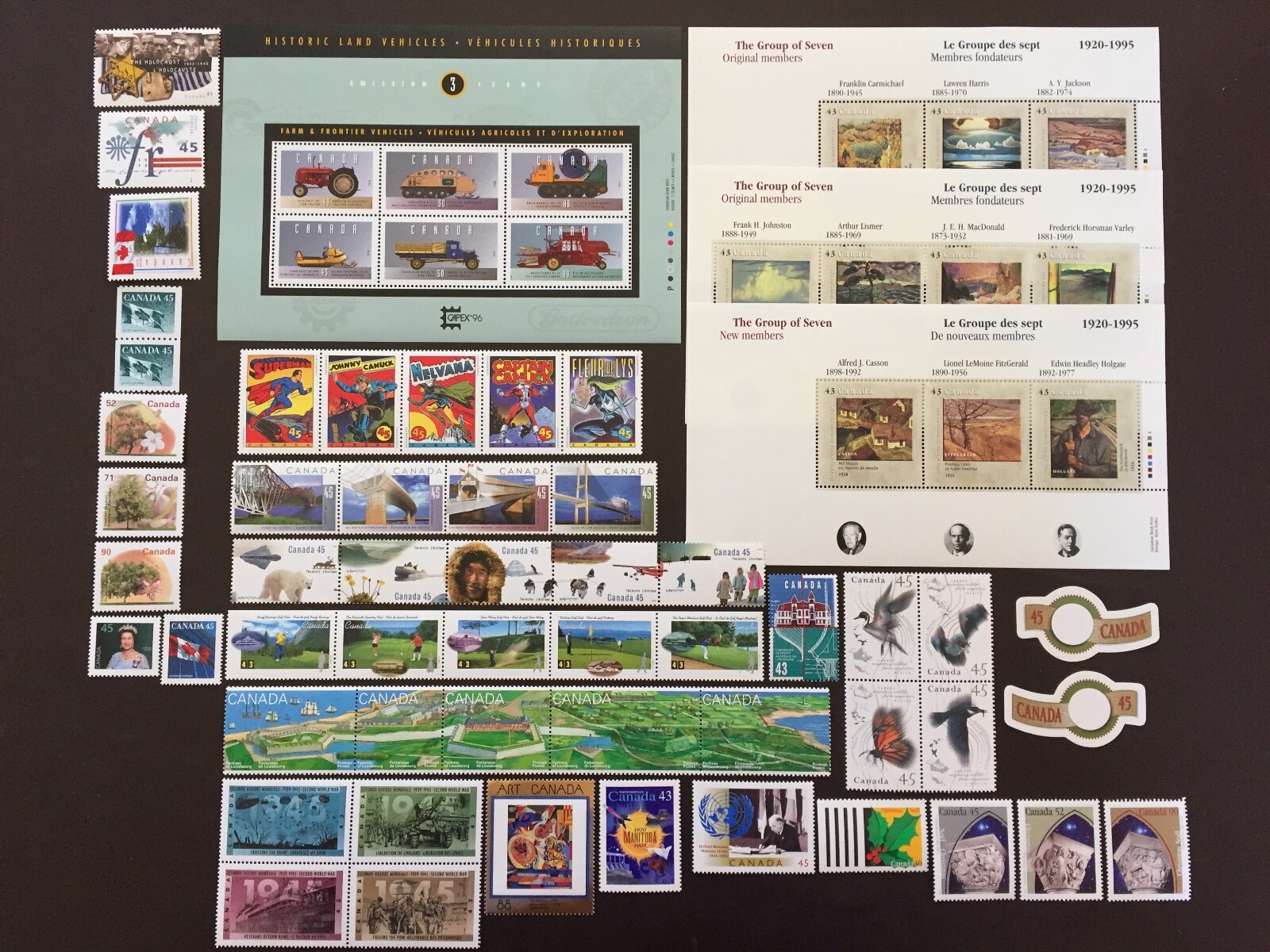 Canada Stamps - 1995 STAMPS OF CANADA ANNUAL COLLECTION FULL YEAR c/w ...