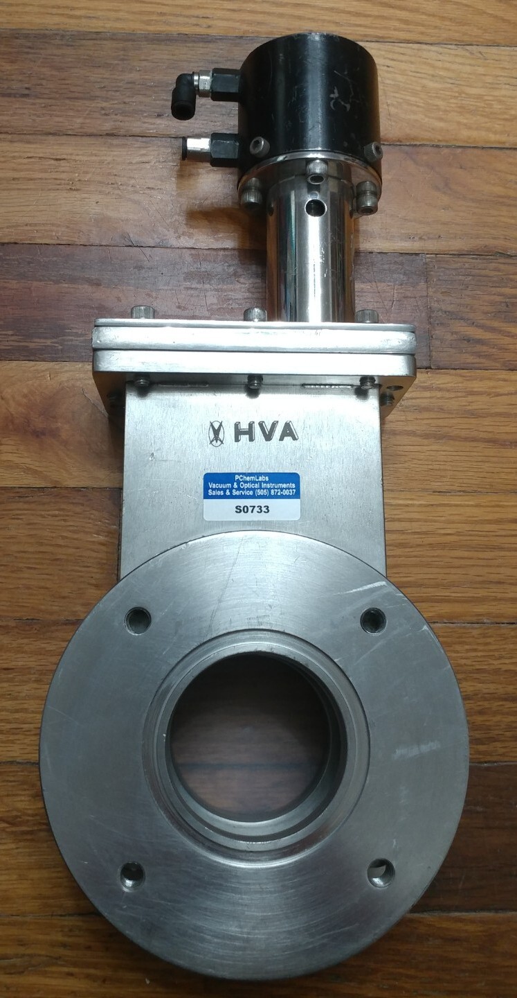 HVA 122-9251 Gate Valve 6" Flange 2.5" Hole, Pneumatic, Vacuum | eBay