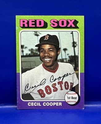 1975 Topps Boston Red Sox Cecil Cooper #489 | eBay