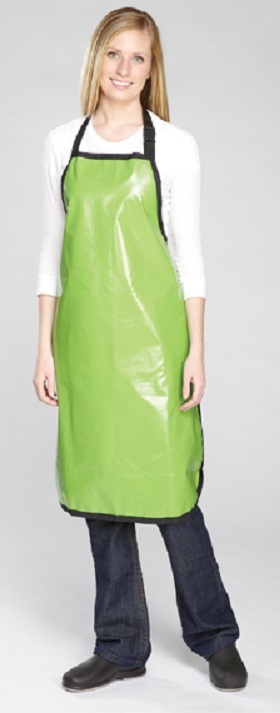 GROOMER BARBER STYLIST GREEN RUBBER APRON Grooming Hair Waterproof ...