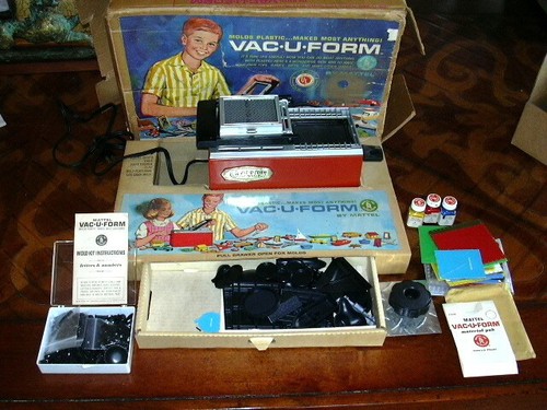 MATTEL Toy Mold VAC-U-FORM PLAY SET WITH WORKING HEATING UNIT 1962 w ...