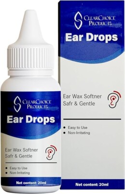 Organic Ear Wax Removal Drops for Clogged Ears Earwax Removal Liquid ...