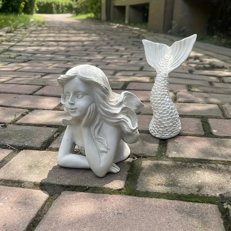 Outdoor Resin Mermaid Statues for Garden Decoration | eBay