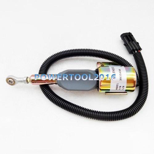 24V 3935430 Fuel Shutoff Solenoid SA-4755-24 for Cummins 6BT 5.9L ...