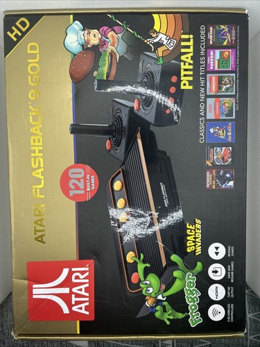 Atari Flashback 9 Gold Console w/ 120 Built-in Games HDMI Cord. No ...