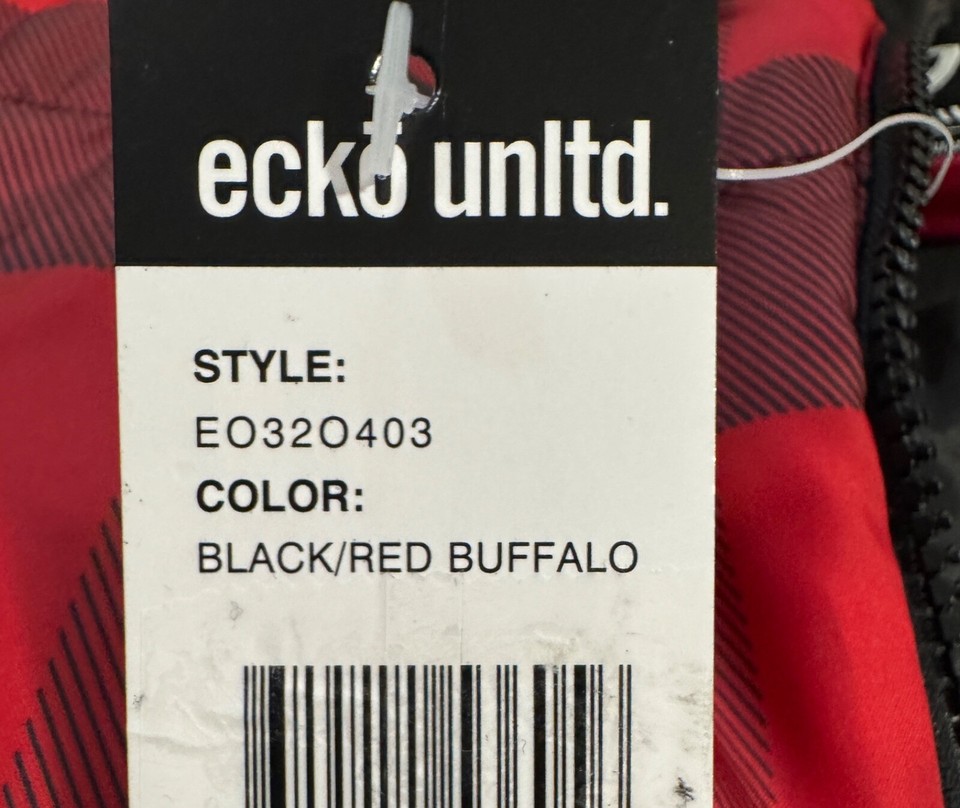 MENS ECKO UNLTD. BLACK/RED BUFFALO HOODED JACKET ~ 2 SIZES | eBay