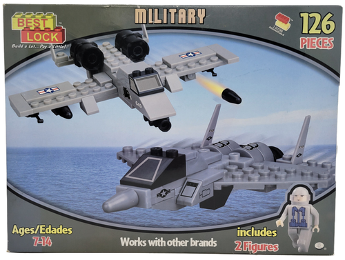 Best Lock Military Brick Block Set of 2 Jets | eBay