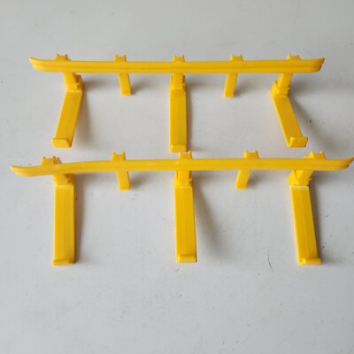 Lot of 2 Fisher Price Geo Trax Geotrax Yellow Guard Rails Railings ...