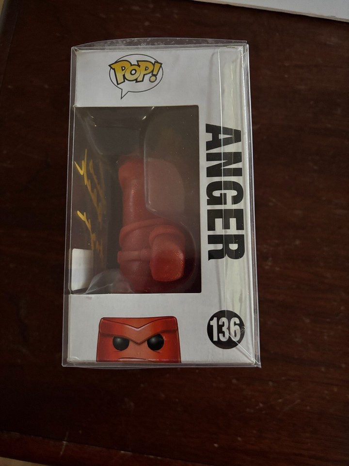 Unique LEWIS BLACK ANGER FUNKO POP INSIDE OUT #136 SIGNED & BECKETT BAS ...