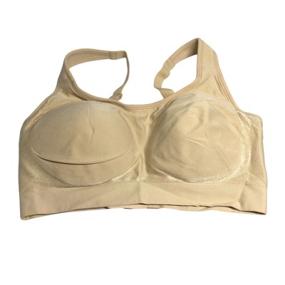 Shapermint Everyday Comfort Straps Wireless Shaping Bra Chai Beige M ...